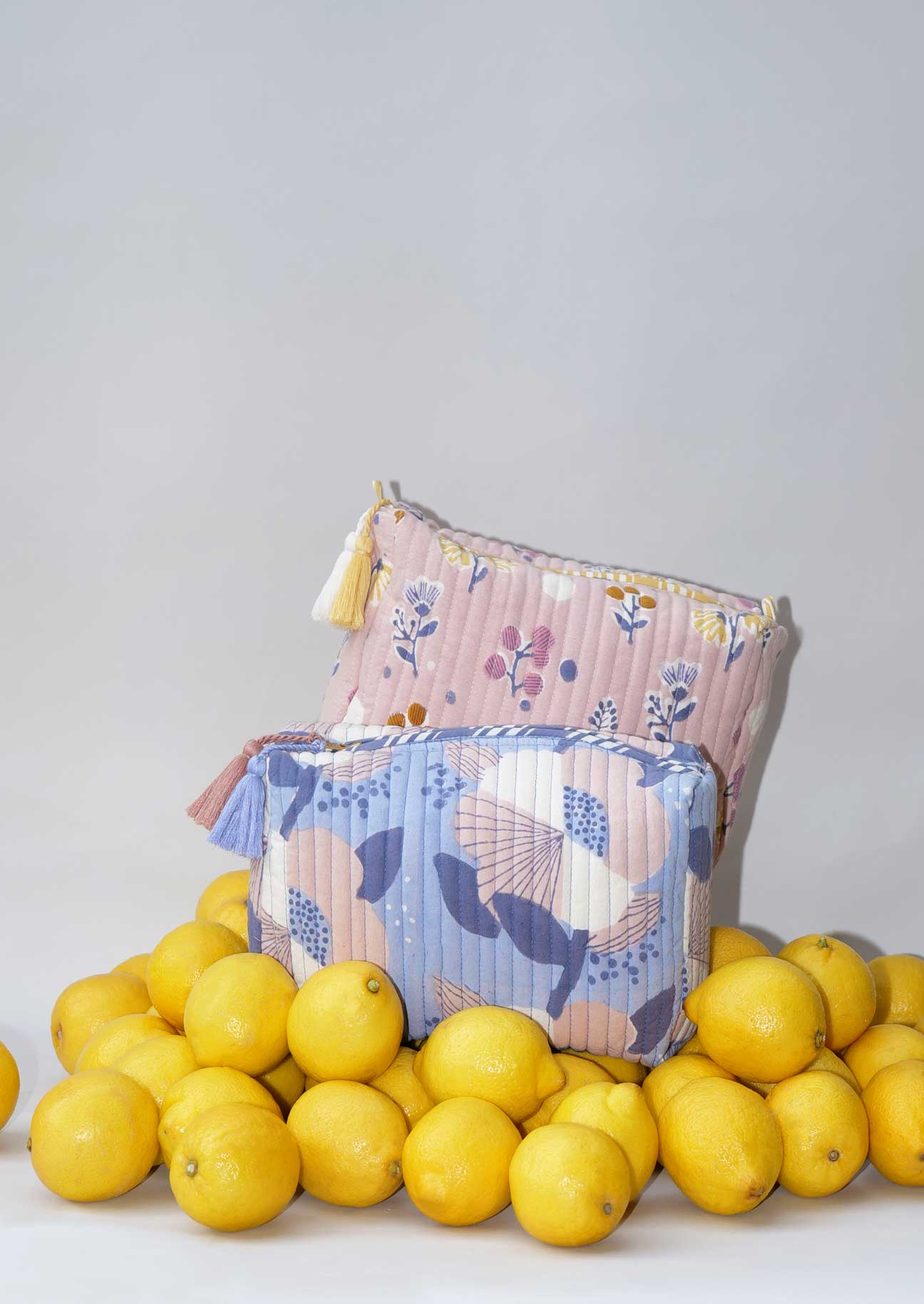 Printed Wash Bags | Block Print Cotton Pouches - AINOAH – ainoah